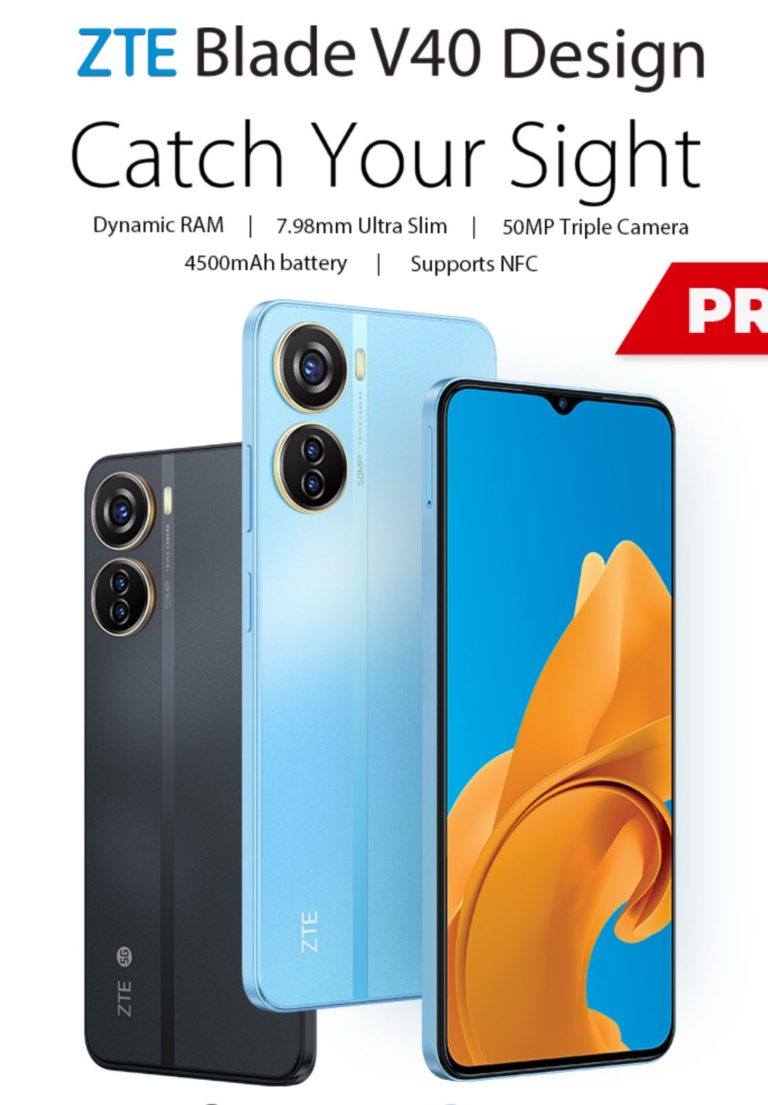 Official: ZTE Blade V40 Design debuts with UNISOC Tiger T616 & 50MP ...